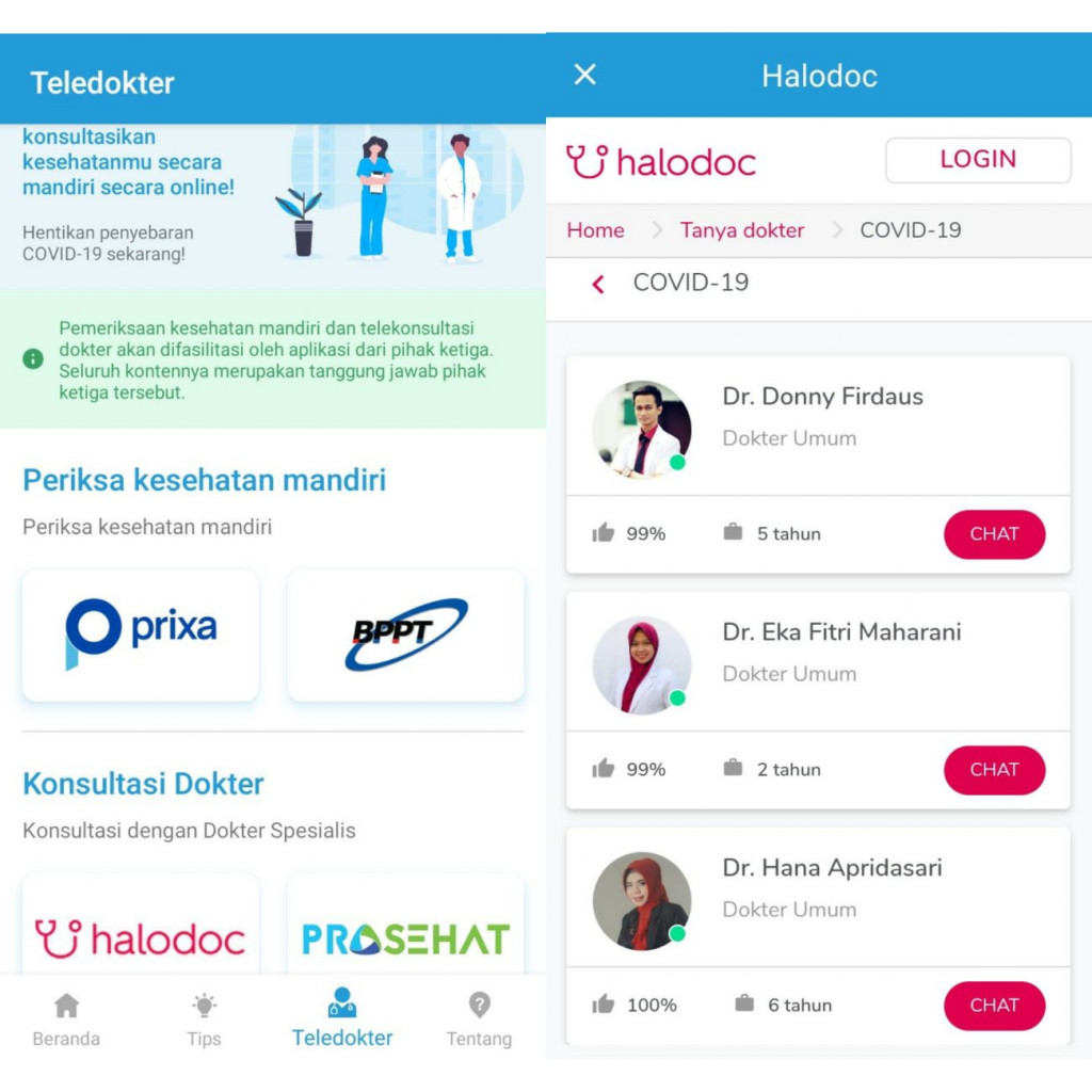 Aplikasi PeduliLindungi Tambah Layanan Telemedicine dari Halodoc / Halodoc Aplikasi PeduliLindungi Tambah Layanan Telemedicine dari Halodoc / Halodoc